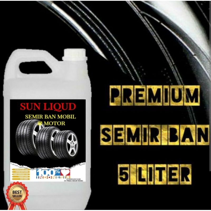 Jual SUN LIQUID Semirban 5 liter/Pengkilap Ban/Penghitam Ban Mobil Dan ...