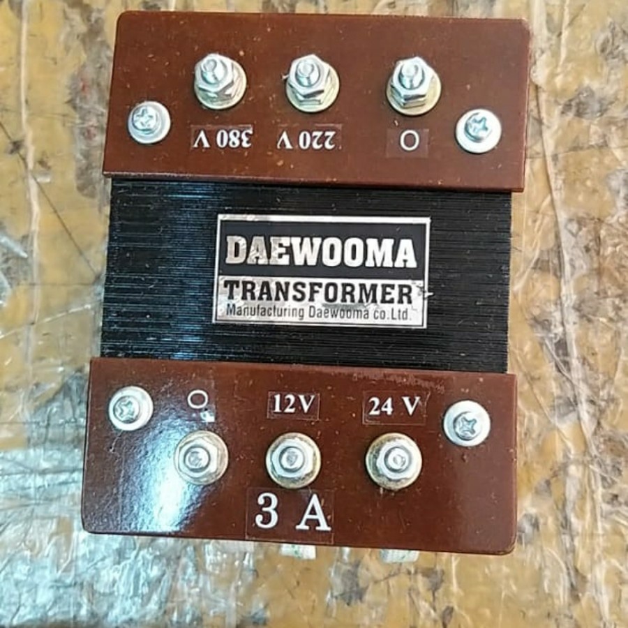 Jual Trafo Travo Step Down 220V / 380V ke 12V / 24V 3A Daewooma | Shopee Indonesia