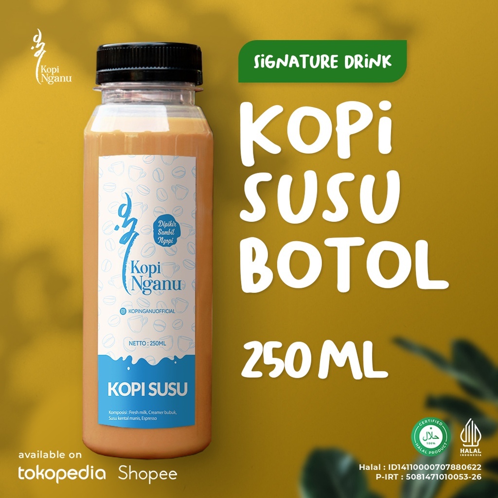 Jual Kopi Susu 250ml - Minuman Kopi Botol | Shopee Indonesia