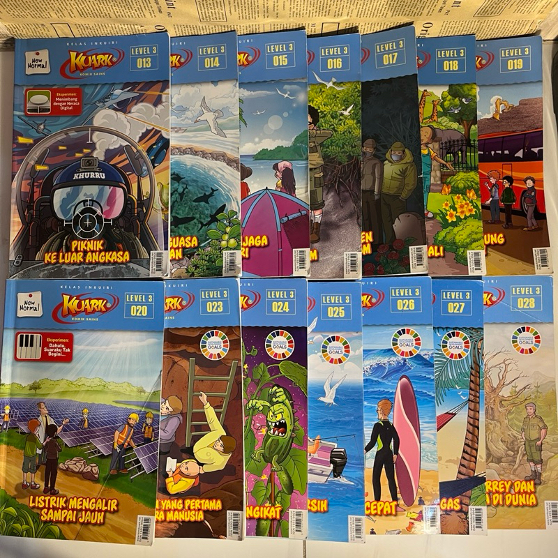 Jual Kuark New Normal Komik Sains (Edisi 13-20, 23-30) Level III Kelas ...