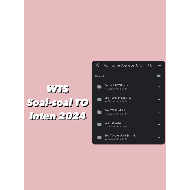 Jual Soal-soal TO INTEN untuk UTBK dan Mandiri PTN Terupdate 2024 | Shopee Indonesia
