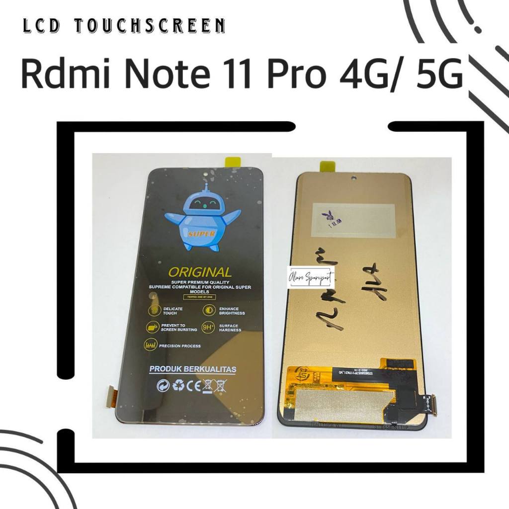 Jual LCD TOUCHSCREEN XIAOMI REDMI NOTE 11 PRO FULLSET | Shopee Indonesia