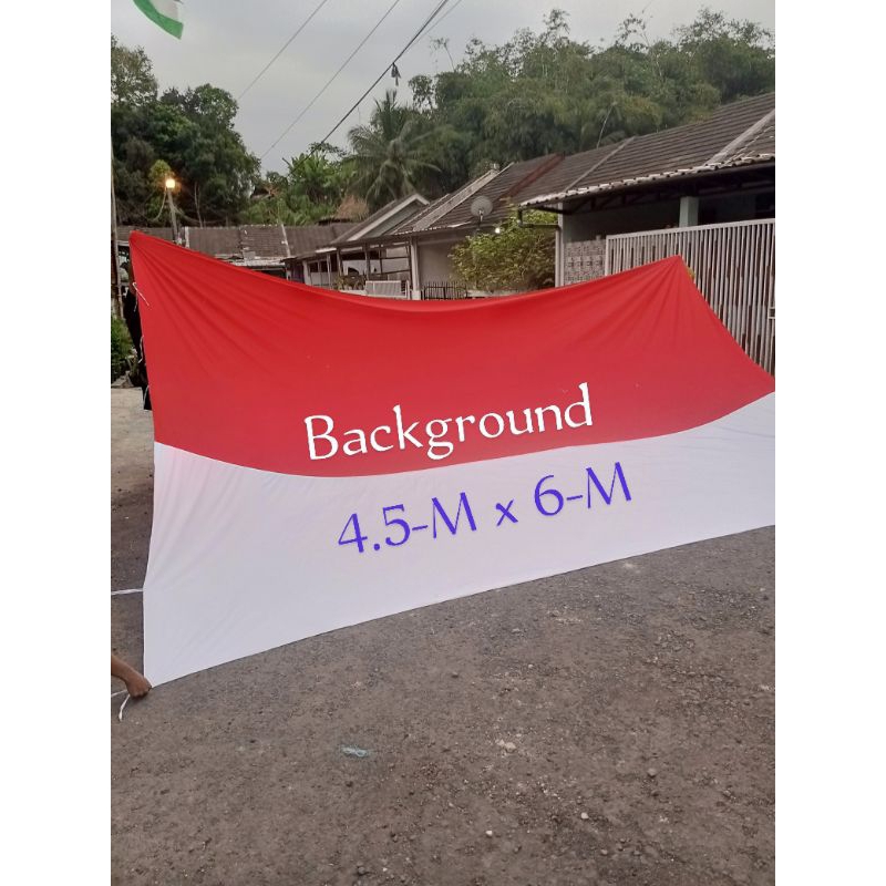 Jual Bendera raksasa ukuran 4.5 meter x 6 meter / bahan katun / bendera ...