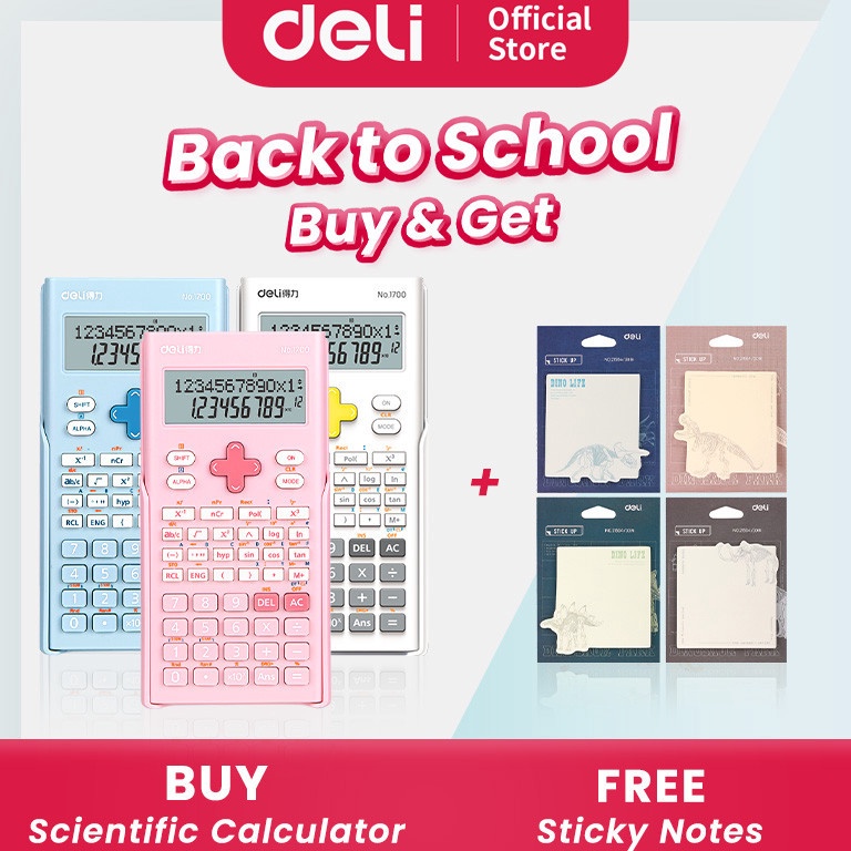 Jual KODE K98F Deli Calculator Scientific Kalkulator 24 Fungsi ...