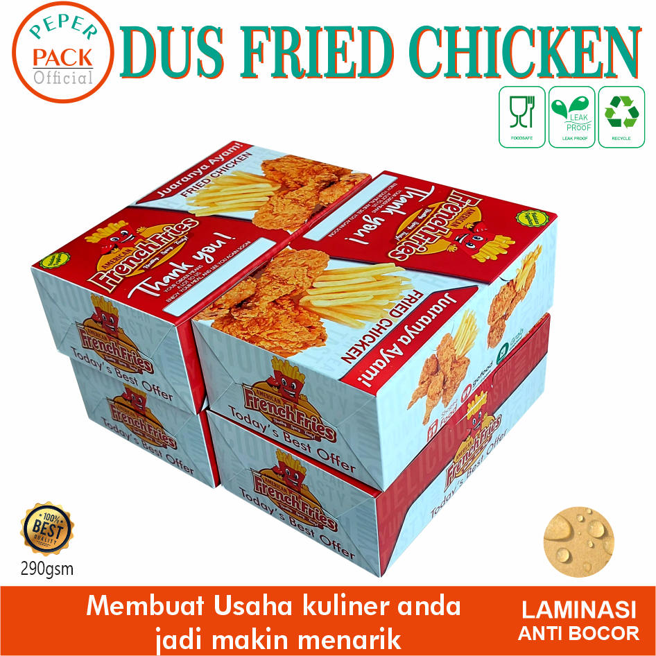 Jual Box Fried Chicken isi 35 / Dus Fried Chicken / kardus Fried ...