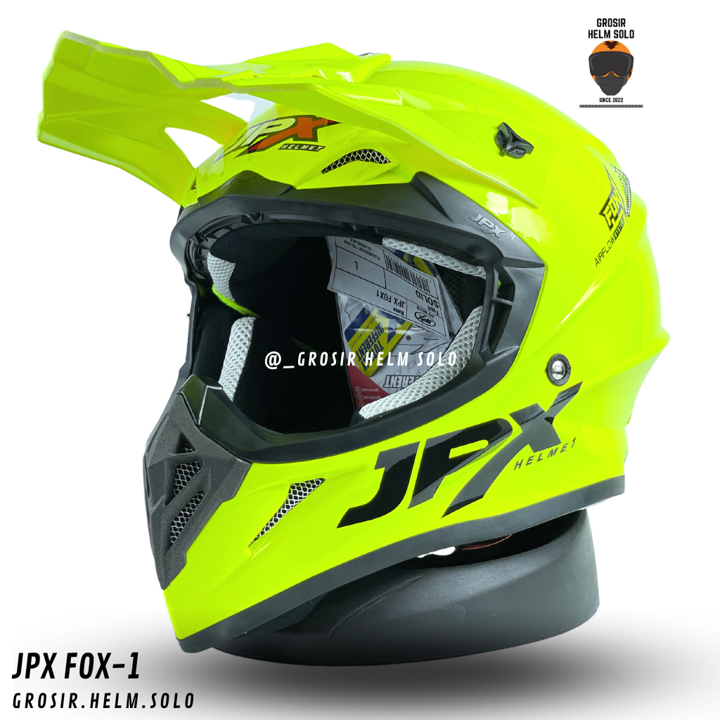 Jual HELM CROSS FULL FACE JPX FOX 1 POLOS SOLID ORIGINAL DOT SNI ...