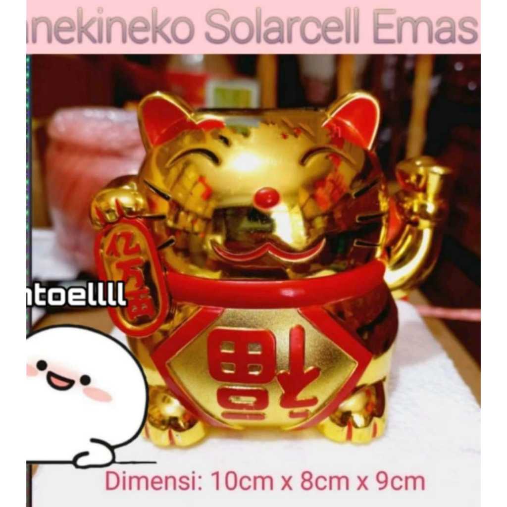 Jual GOLDEN LUCKY CAT / KUCING KEBERUNTUNGAN / KUCING HOKI / MANEKI ...