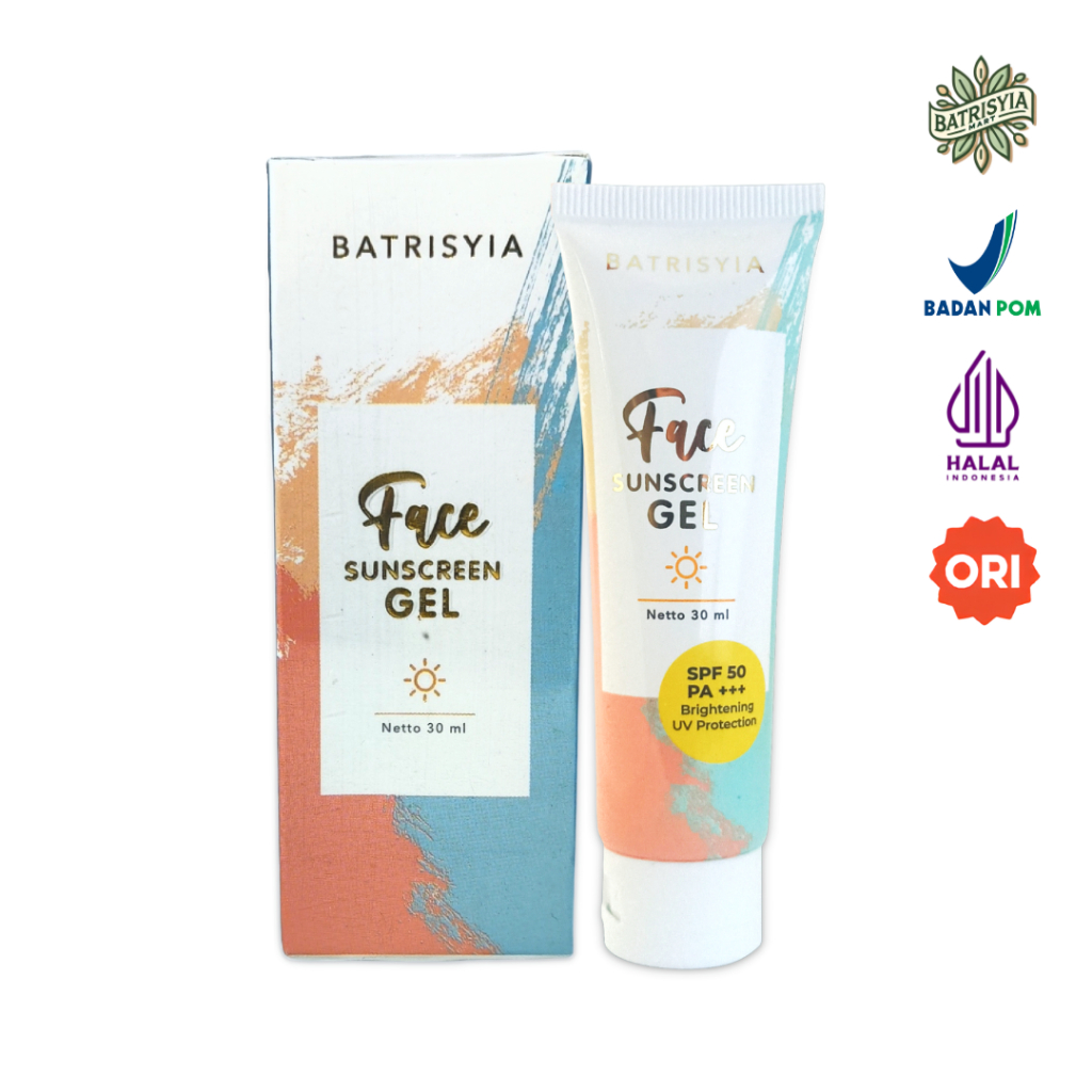 Jual Batrisyia Face Sunscreen Gel - SPF 50 PA+++ Hybrid | Shopee Indonesia