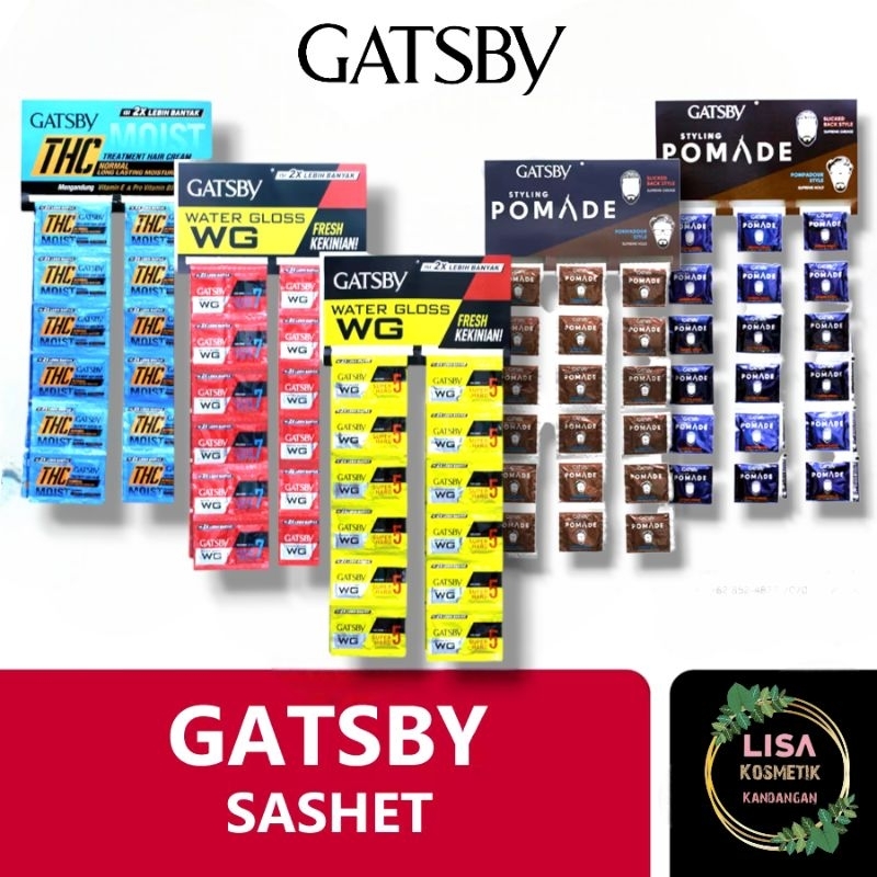 Jual Gatsby pomade sachet harga per pak | Shopee Indonesia