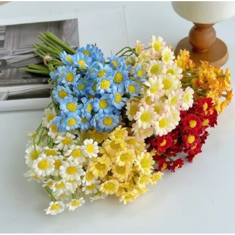 Jual Bunga palsu Daisy / Artificial Daisy Mini /ikat / Bunga dekorasi ...