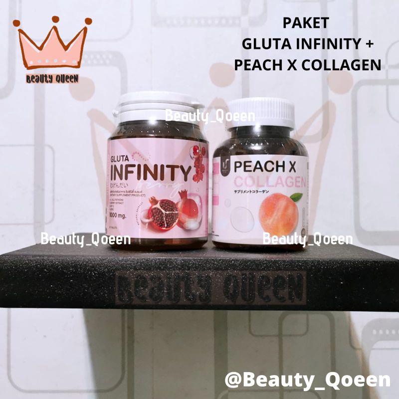 Jual PAKET GLUTA INFINITY BERRY + PEACH X COLLAGEN ORIGINAL WHITENING ...