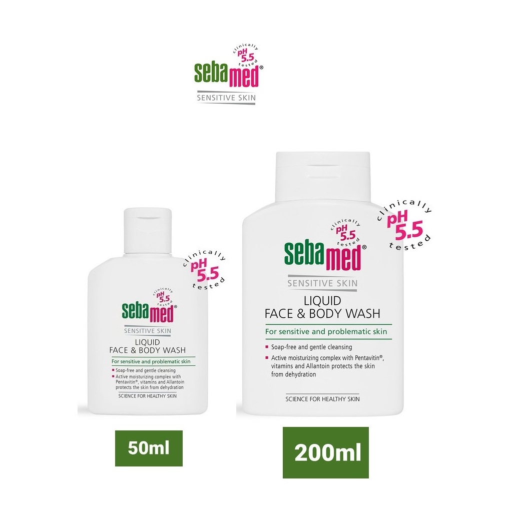 Jual Sebamed Liquid Face and Body Wash 50ml 200ml - Sabun Wajah dan ...