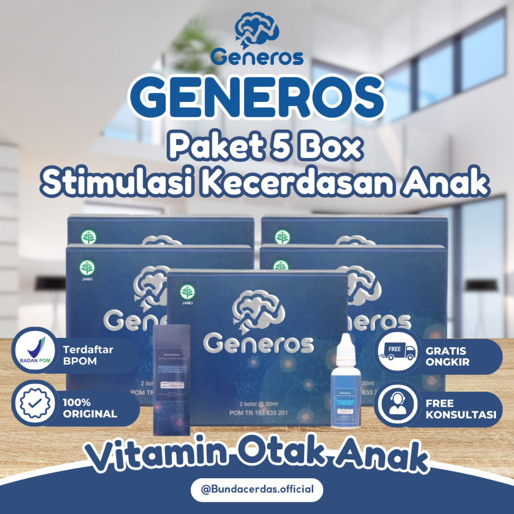 Jual PAKET 5 GENEROS Multivitamin Stimulasi Kecerdasan Anak ...