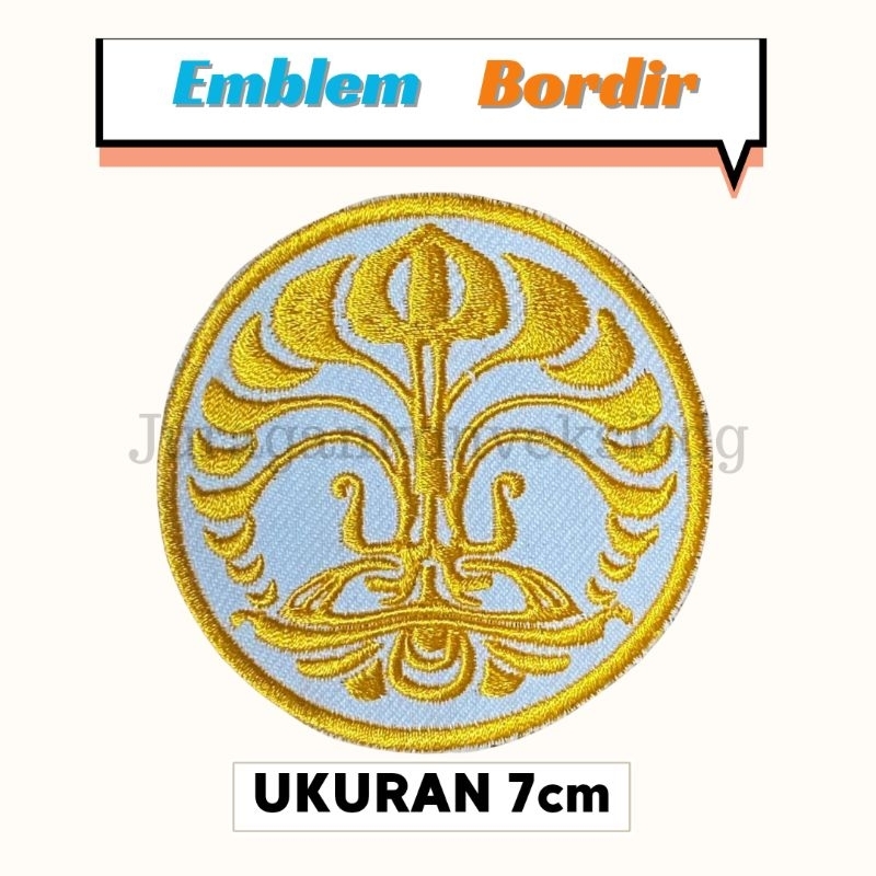 Jual Emblem Bordir Logo Universitas Indonesia UI | Shopee Indonesia