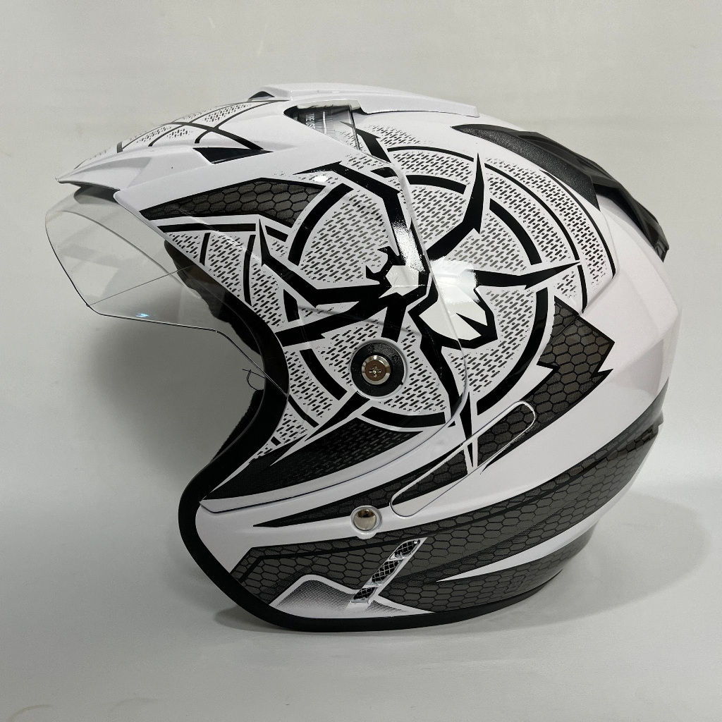Jual Helm GL Spider Putih Glossy - Helmet SNI Dewasa BXP | Shopee Indonesia