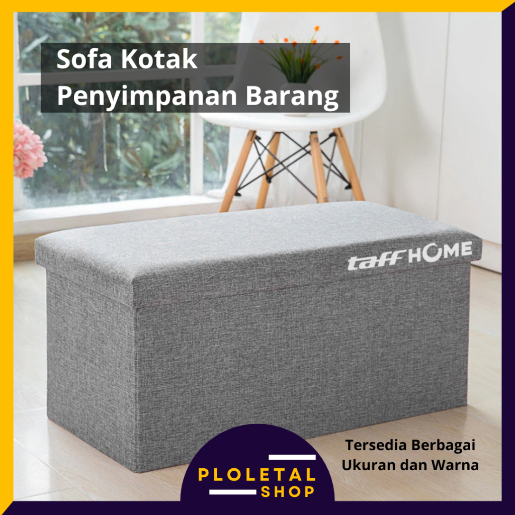 Jual Sofa Kotak Penyimpanan Barang Foldable Storage Multifungsi Storage ...