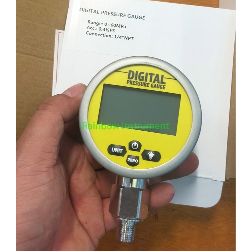 Jual Digital Hydraulic Test Pressure Gauge 60MPa 600Bar 60 MPa 600 Bar ...