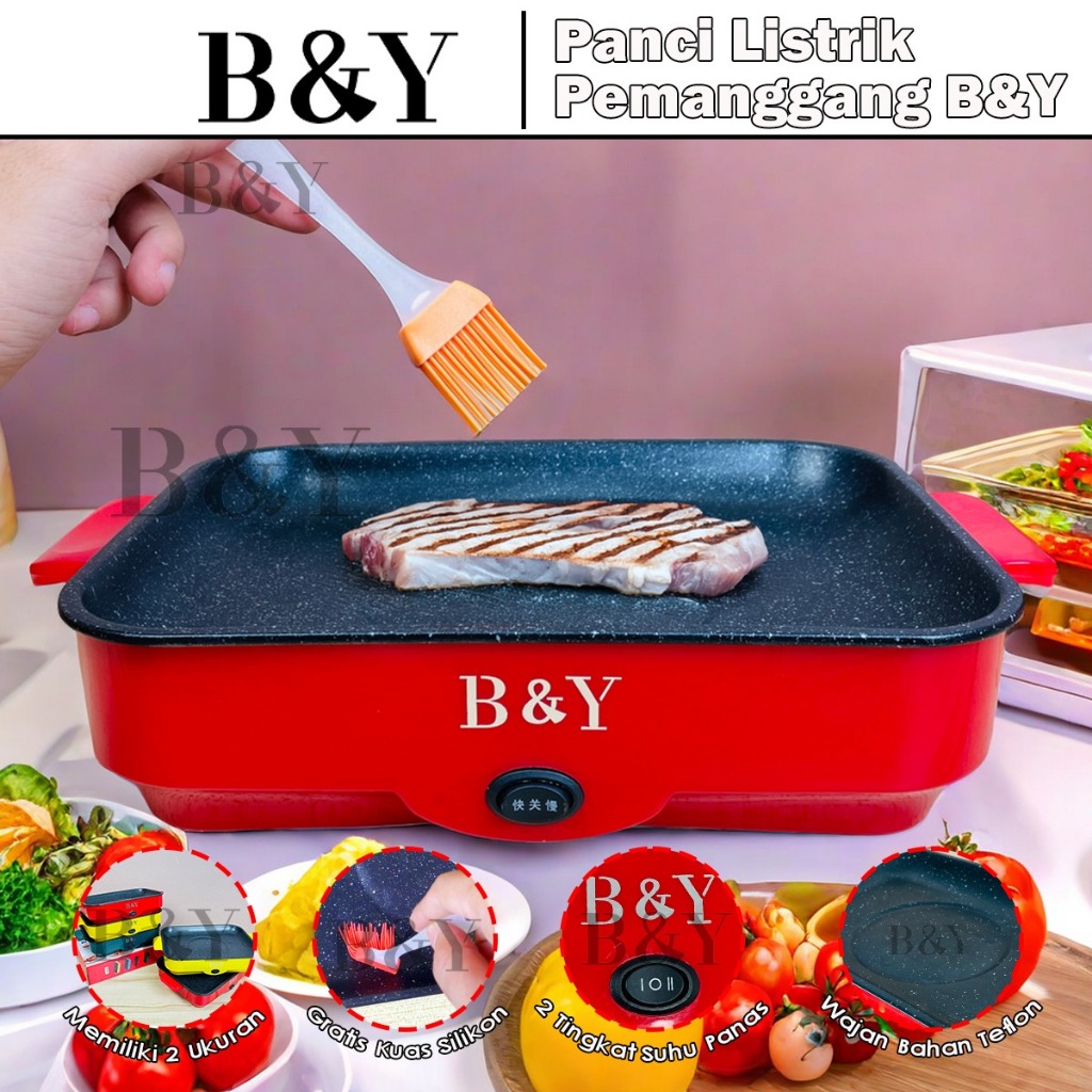 Jual Panggangan BBQ Panci Listrik Multifungsi/Panci Panggang Elektrik ...