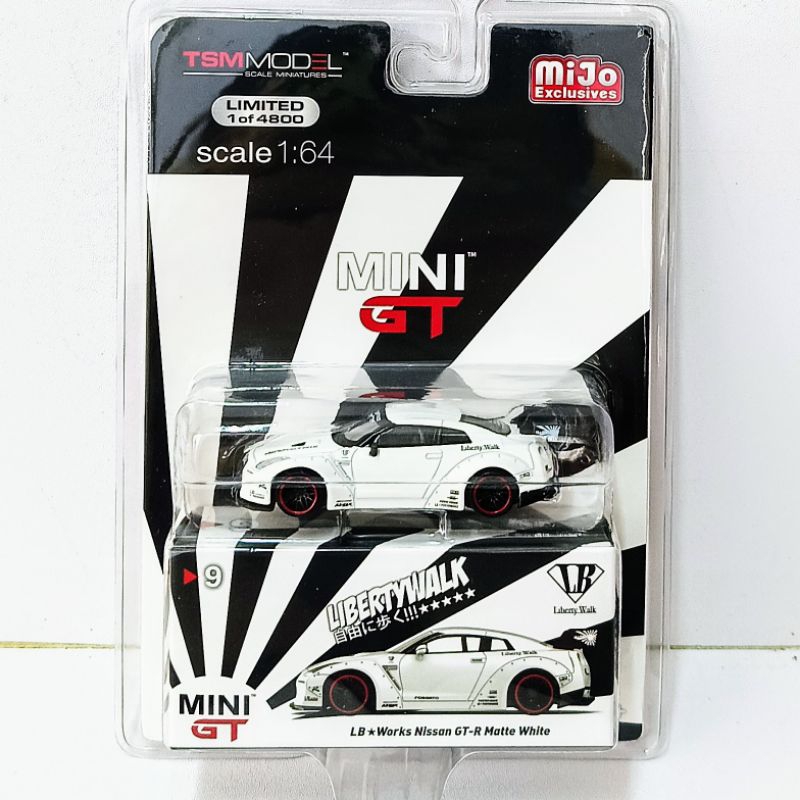 Jual Mini GT 9 LB Works Nissan GTR (R35) Matte White | Shopee Indonesia
