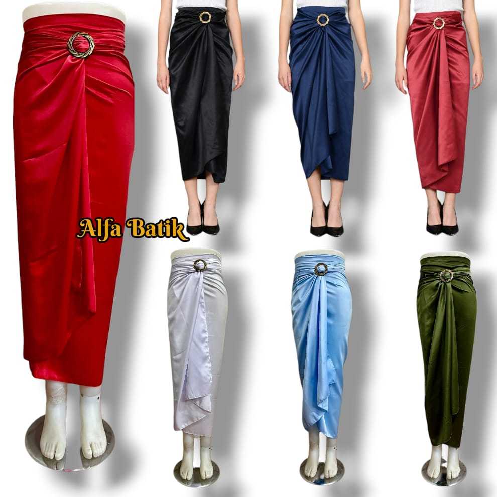 Jual Rok Lilit Polos Satin Free Ring Bisa Cod Seluruh Indonesia ...