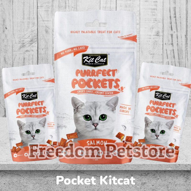 Jual Snack Kucing Kit Cat Purrfect Pockets 60gr Treats Cat | Shopee ...
