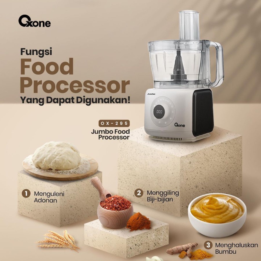 Jual OXONE OX-295 Jumbo Food Processor Penggiling Daging Blender ...