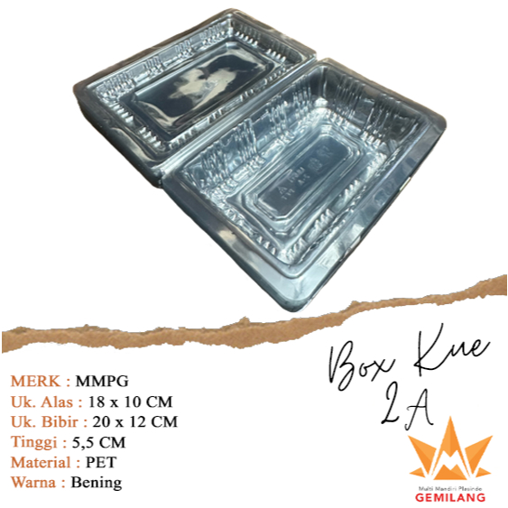 Jual Plastik Mika Kue Ukuran 2A TEBAL Isi 50 PCS / Mika Kue 2A / Box ...