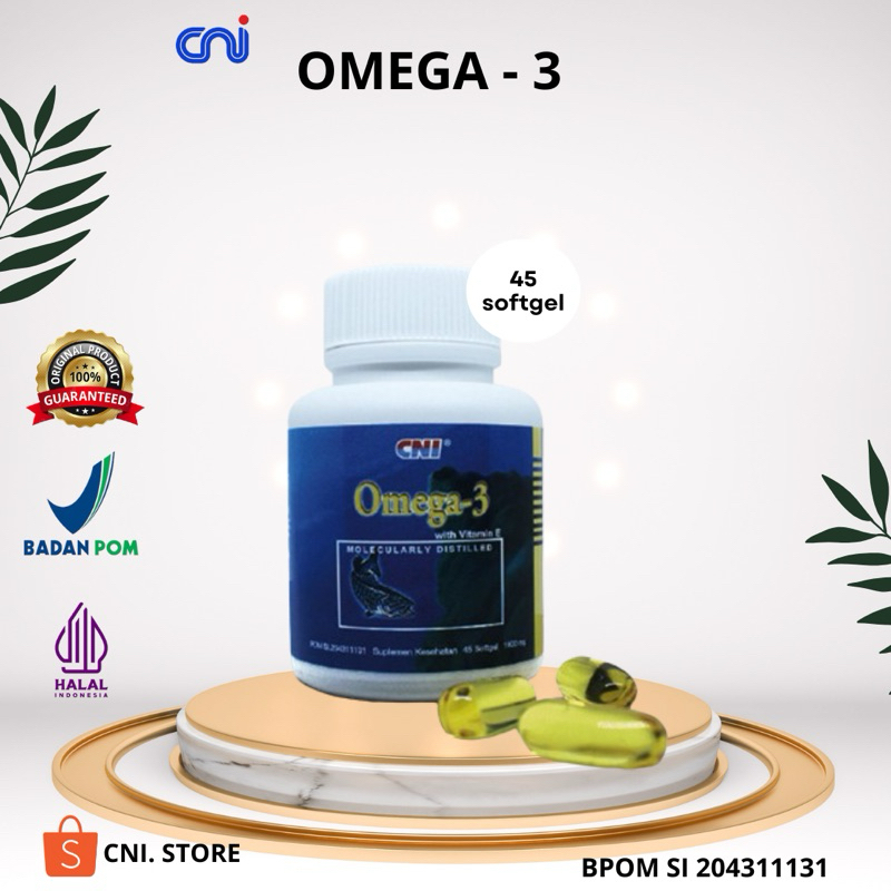 Jual CNI Omega -3 Dengan Vitamin E Isi 45 Tablet | Shopee Indonesia