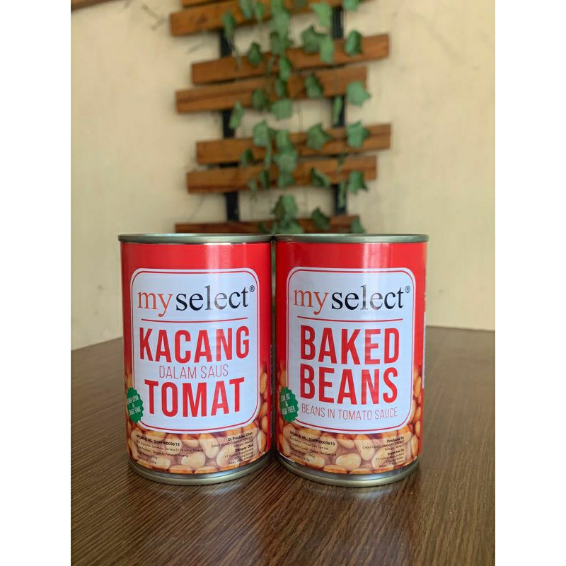 Jual Baked beans My Select / kacang merah kaleng tomat | Shopee Indonesia