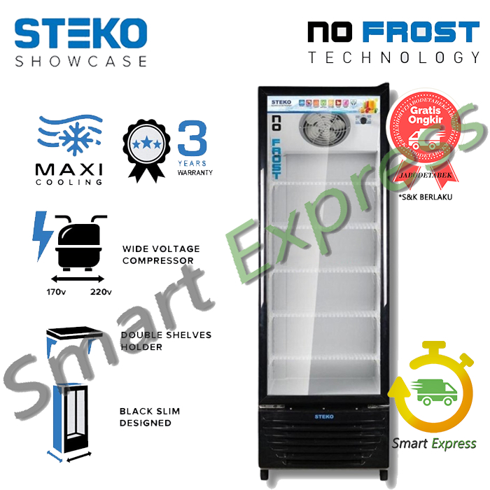 Jual SHOWCASE STEKO MG220 / MG 220 - (200 LITER / 5 RAK) | Shopee Indonesia