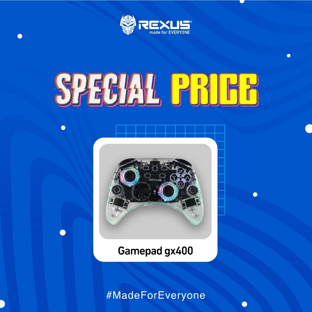 Jual Rexus Bluetooth Gamepad Gladius GX400 | Shopee Indonesia