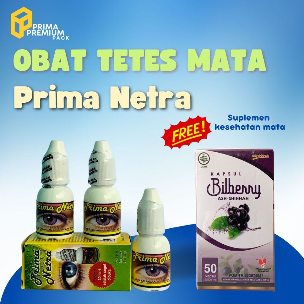 Jual Prima Netra Obat tetes mata Kesehatan 100% Herbal Free Vitamin ...