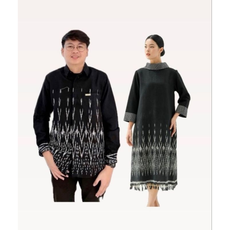 Jual Baju Couple Tenun Kemeja Tenun Dress Tenun Sarimbit Tenun | Shopee ...