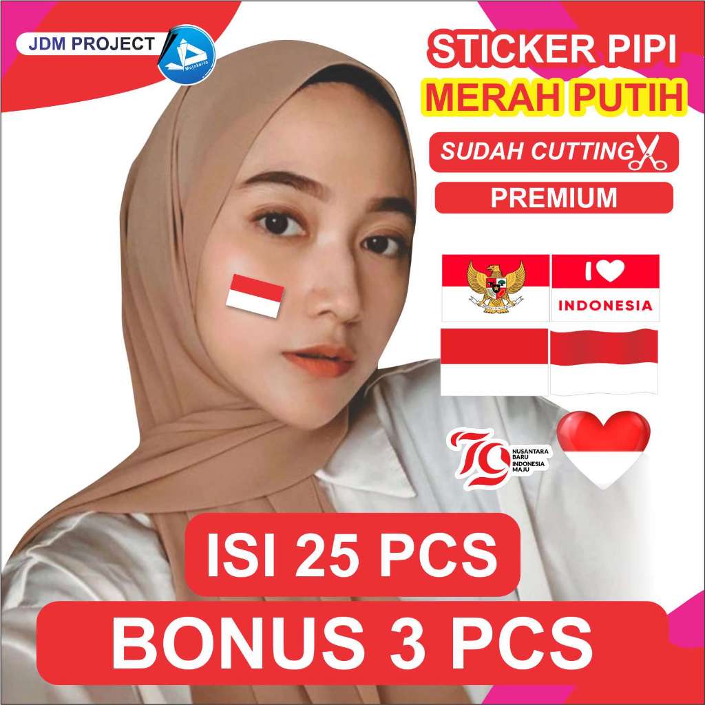 Jual sticker pipi merah putih berbagai macam model PREMIUM | Shopee ...