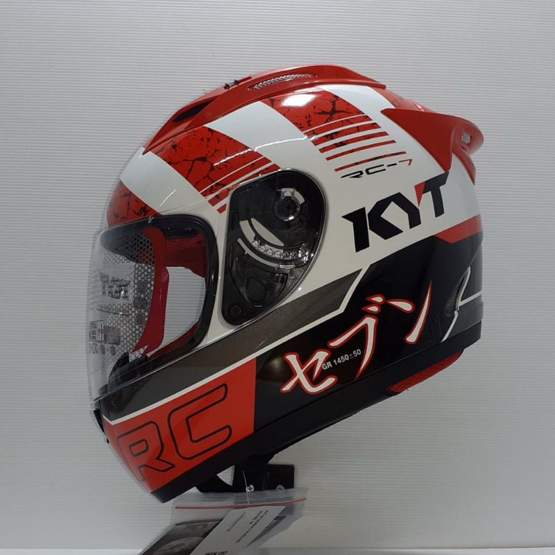 Jual KYT RC7 Motif merah putih | Shopee Indonesia