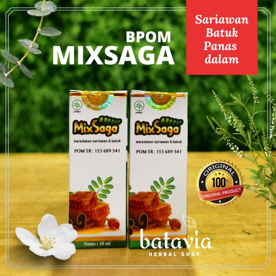 Jual mixsaga mix saga obat batuk sariawan anak herbal daun saga ...