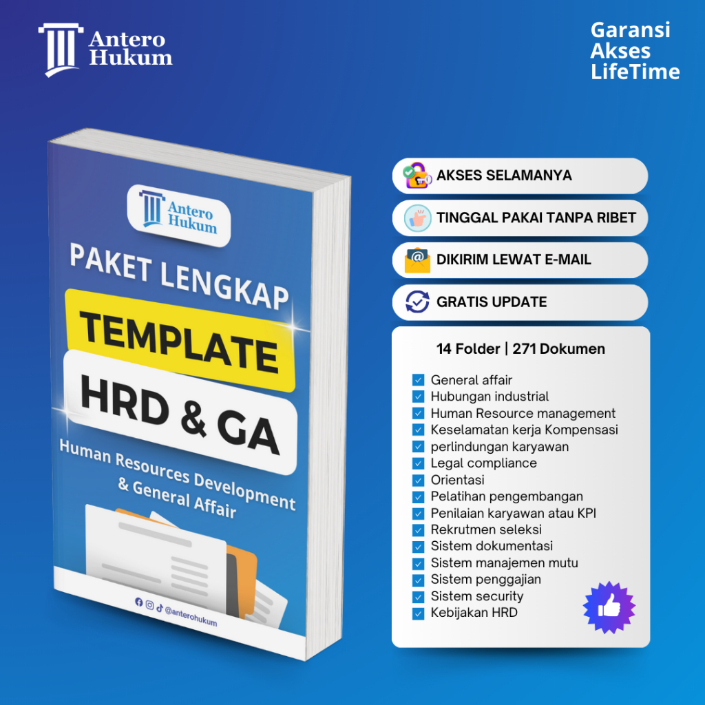 Jual Template Dokumen HRD & GA Super Lengkap - Rekrutmen + KPI ...