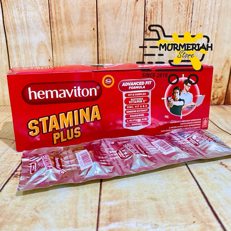 Jual HEMAVITON STAMINA PLUS Box isi 10 strip(50 kapsul)+Vitamin C ...