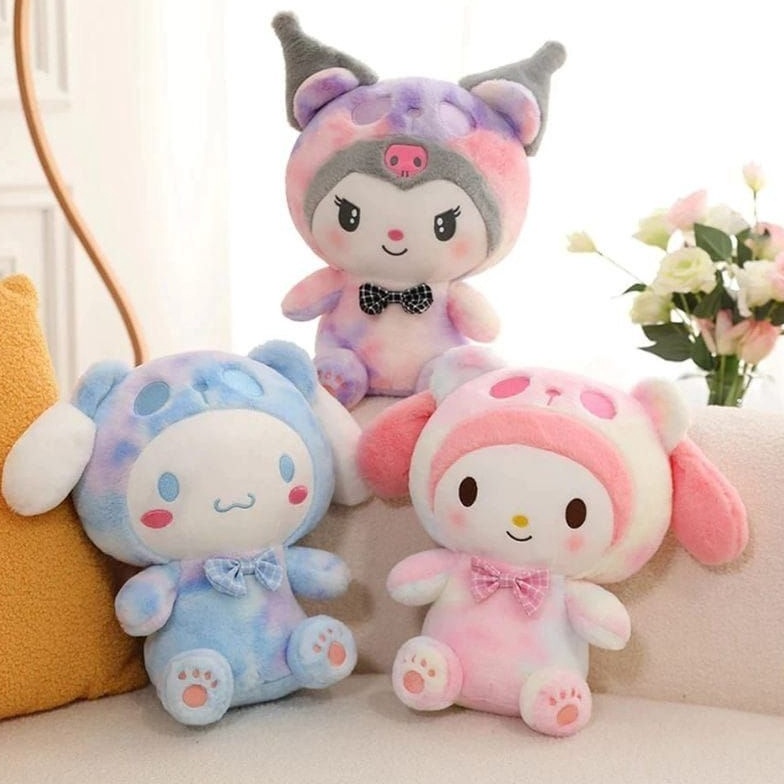 Jual Boneka kuromi pelangi sanrio ukuran jumbo 6cm bahan halus lembit ...