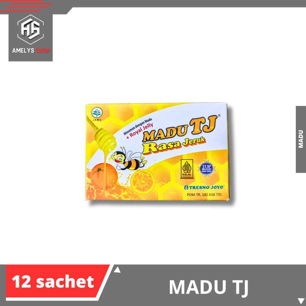 Jual Madu TJ Sachet Rasa Jeruk & Strawberry Isi 12 Sachet | Shopee ...