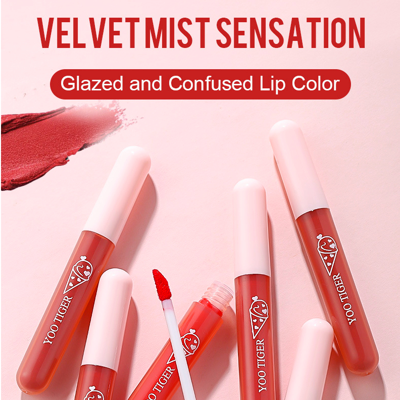 Jual YOO TIGER Nude Edition Lip Glaze Lipstik Cair Lip Gloss Silky 1041 ...
