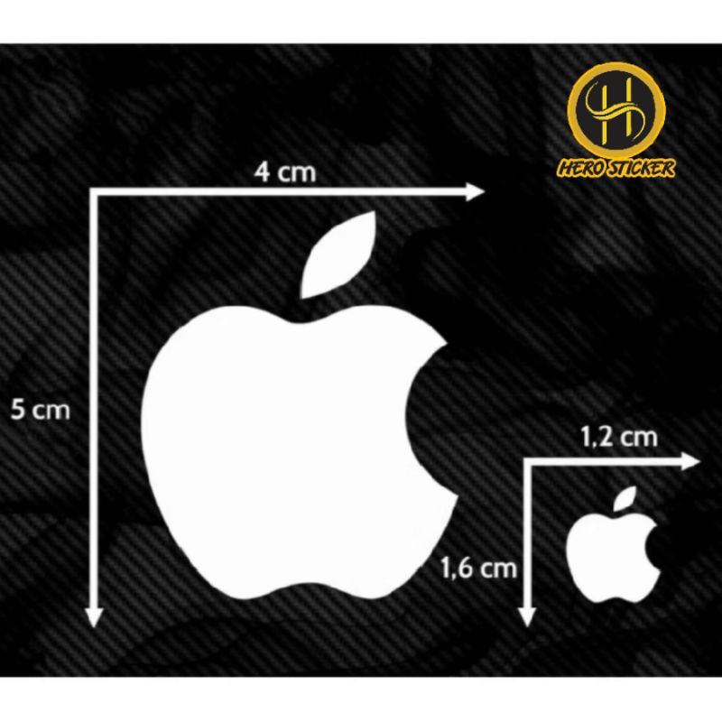 Jual Sticker stiker cutting logo apple logo iphone logo apel | Shopee ...