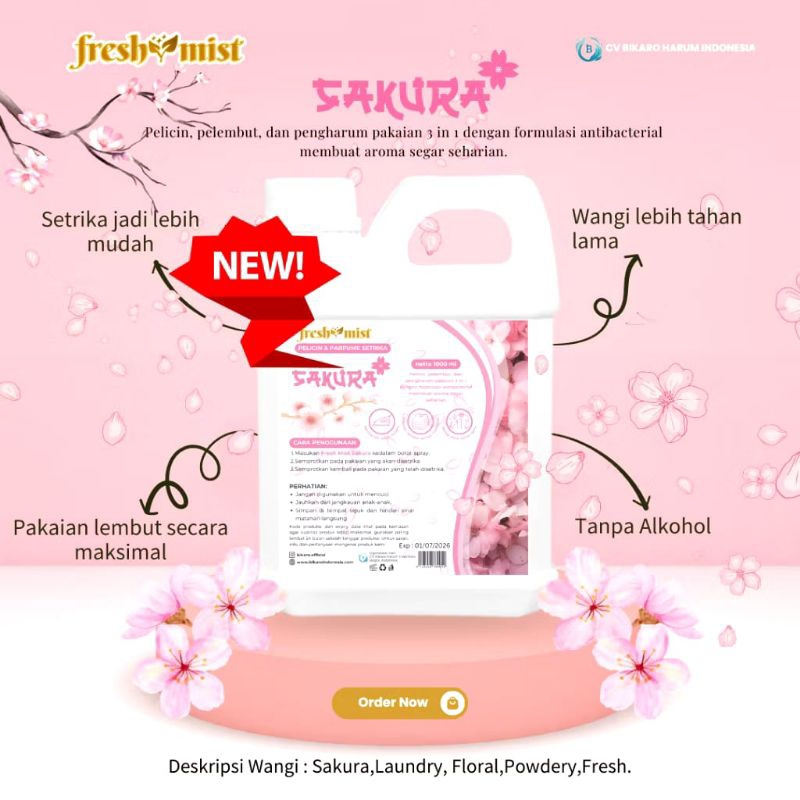 Jual LILY FRESH Pewangi Setrika dan Pelicin Setrika Pakaian Laundry ...