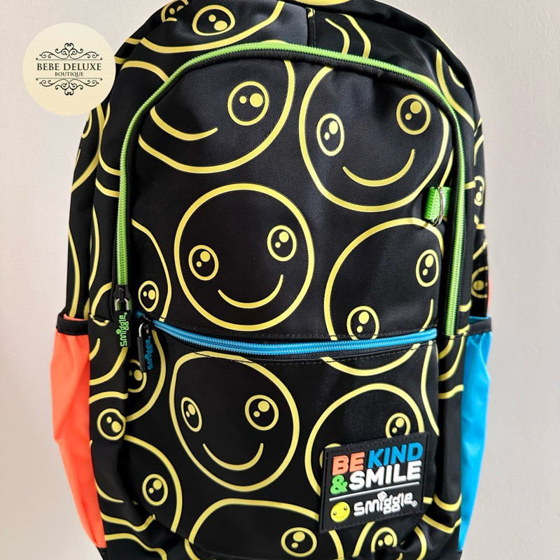 Jual Smiggle Kind and Smile Water Resistant Classic Backpack Original ...