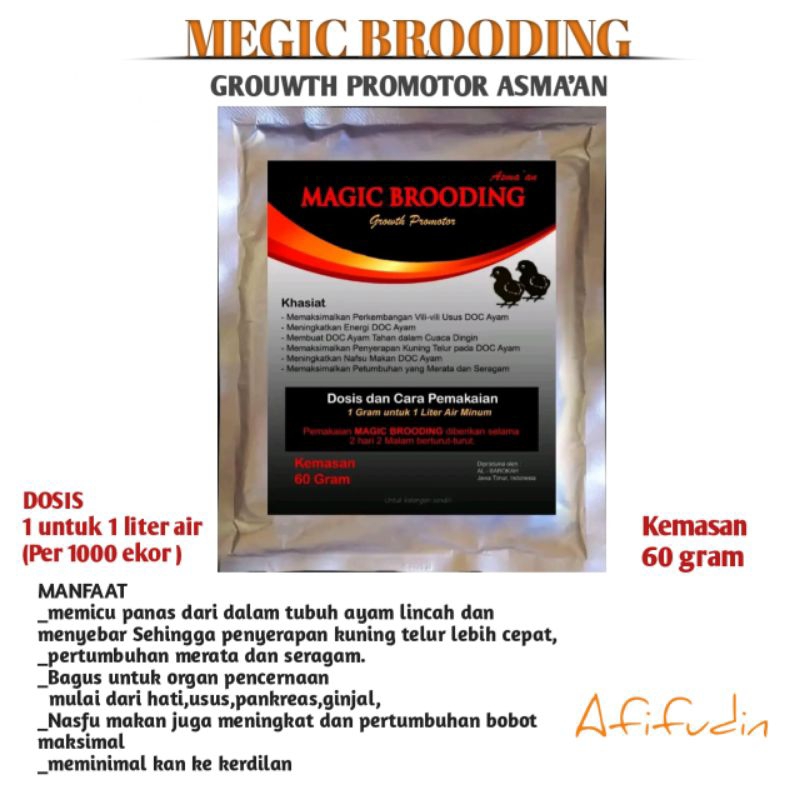 Jual VITAMIN AYAM- FORMULA BROODING AYAM- MAGIC BROODING untuk doc ...