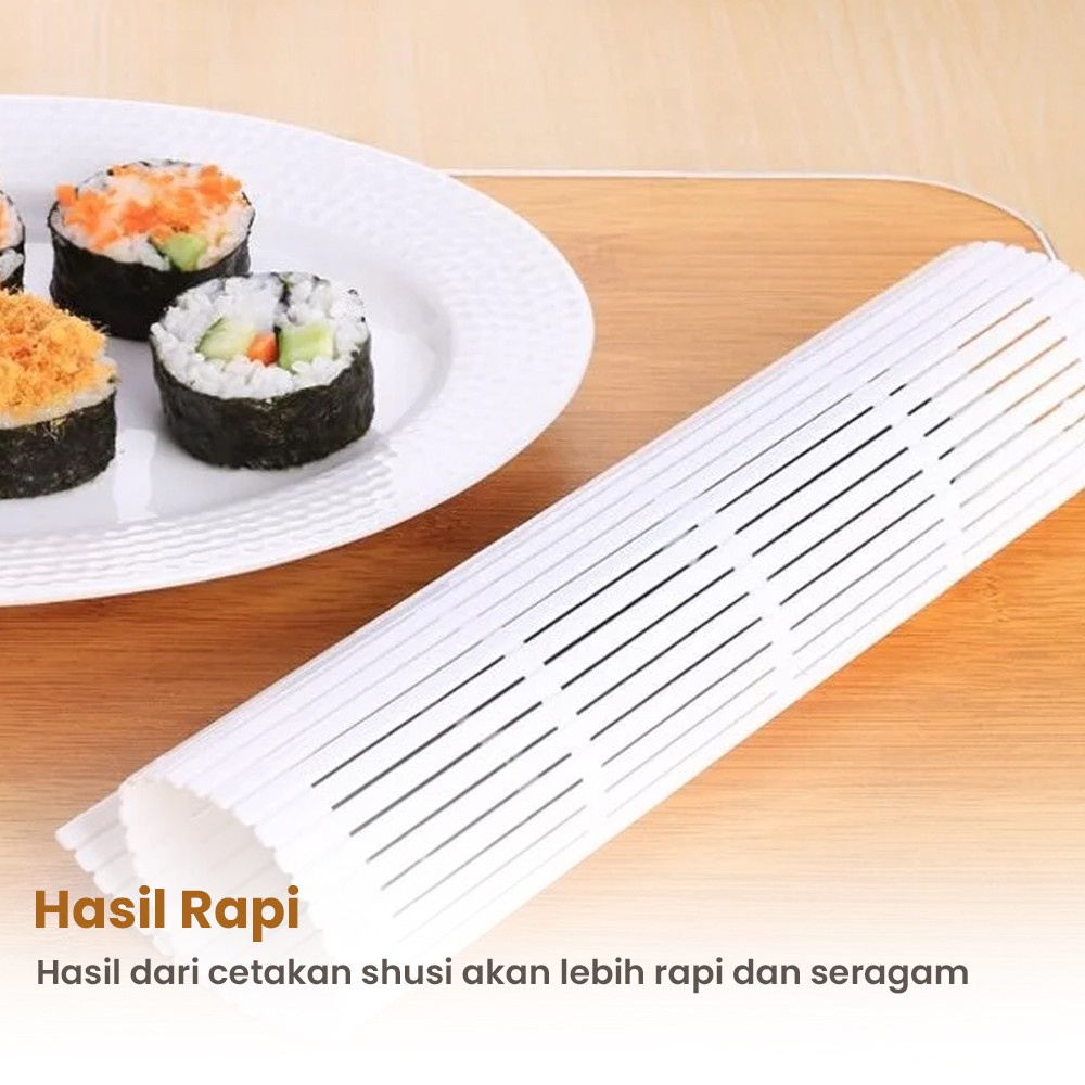 Jual Roll Sushi Maker Putih Roller Mat Sushi Gimbap Kimbap Onigiri ...