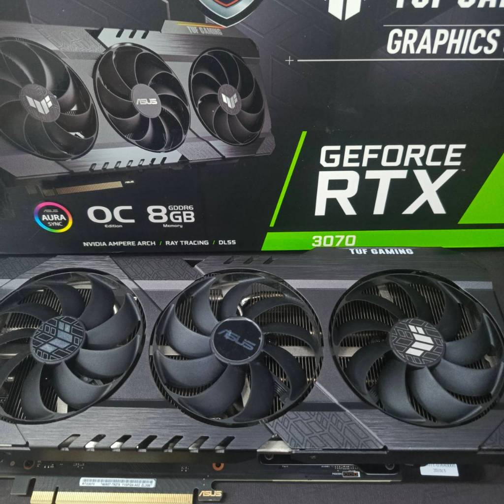 Jual ASUS TUF RTX 3070 8GB GDDR6 // TRIPLE FAN // RGB // VGA GAMING ...