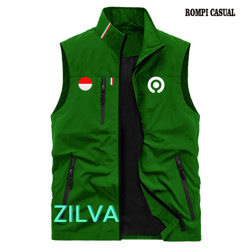 Jual Diskon Rompi Hiking Gojek Terbaru Anti Dingin 100% / Rompy Go jek ...