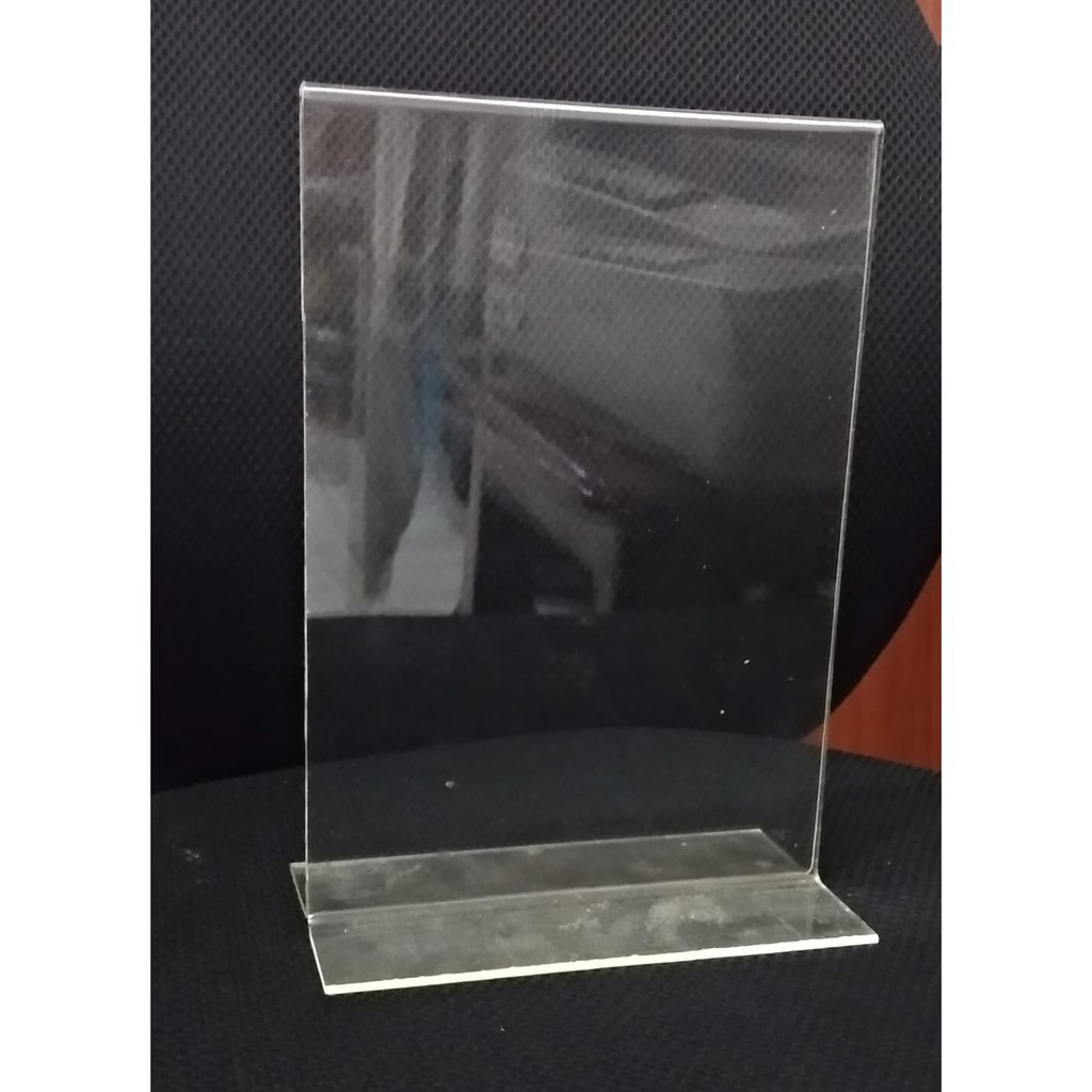 Jual DISPLAY MENU A5 BAHAN AKRILIK 2MM- Acrylic Tent Card A5 - Tempat ...