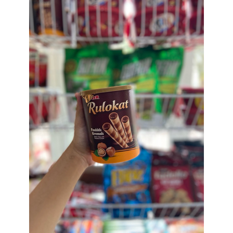 Jual Wafer Ulker Rulokat Findikli Kremali | Wafer Krim Hazelnut | Wafer ...